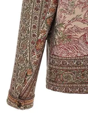 Etro Balmacaan Neck Overshirt - Multicolor