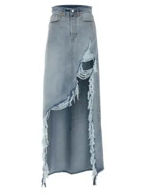 Vetements Raw Edge Hem Skirts