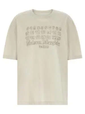 MAISON MARGIELA Logo T Shirt Beige