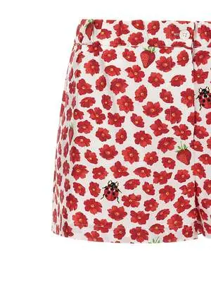 Versace Strawberry Garden Printed Shorts