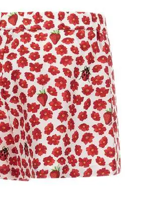 Versace Strawberry Garden Printed Shorts
