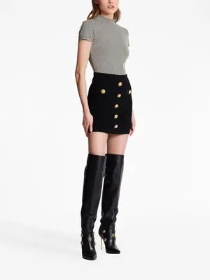 Balmain Knitted Mini Skirt