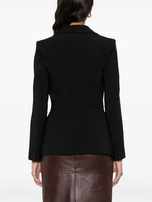 Elisabetta Franchi Double-breasted Jacket - Black