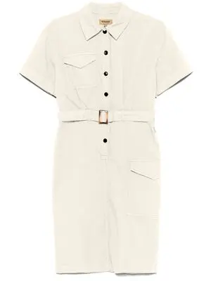 Woolrich Cotton Shirt Dress - Beige