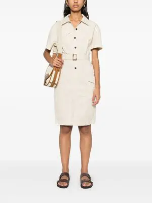 Woolrich Cotton Shirt Dress - Beige