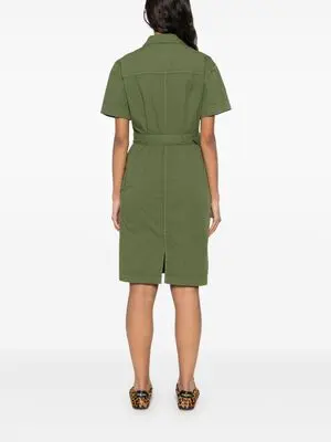 Woolrich Cotton Shirt Dress - Green