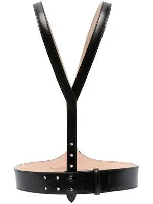Alexander McQueen Leather Harness - Black