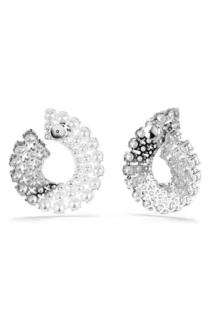 SWAROVSKI Matrix Crystal Hoop Earrings