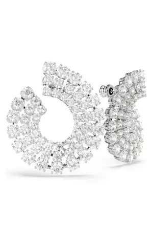 SWAROVSKI Matrix Crystal Hoop Earrings
