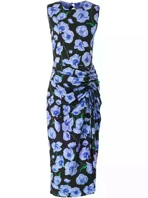 Carolina Herrera Floral-print Midi Dress