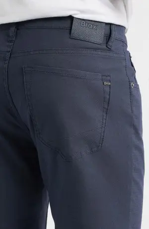 BRAX Chuck Modern Fit Chambray Pants - Navy