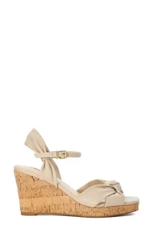 Dune London Kaino Platform Wedge Sandals - Ecru