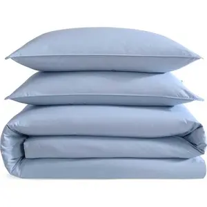 Calvin Klein Washed Percale Comforter & Sham Set - Chambray Blue