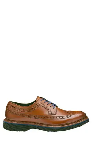 Johnston & Murphy Collection Jenson Wingtip Derby - Tan European Calfskin