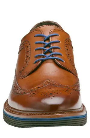Johnston & Murphy Collection Jenson Wingtip Derby - Tan European Calfskin