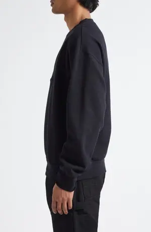 Givenchy Boxy Fit Embossed Logo Fleece Sweatshirt