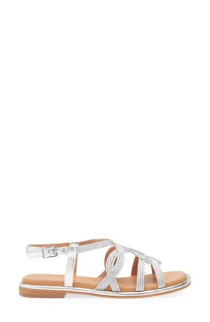 Regarde Le Ciel Elma Ankle Strap Sandal - String/ Antique Silver