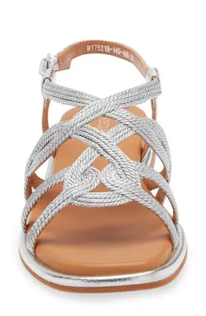 Regarde Le Ciel Elma Ankle Strap Sandal - String/ Antique Silver