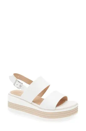 Regarde Le Ciel Sheyla Platform Wedge Sandals - Garment White