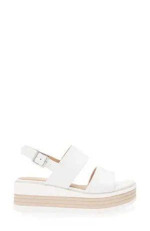 Regarde Le Ciel Sheyla Platform Wedge Sandals - Garment White