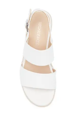 Regarde Le Ciel Sheyla Platform Wedge Sandals - Garment White