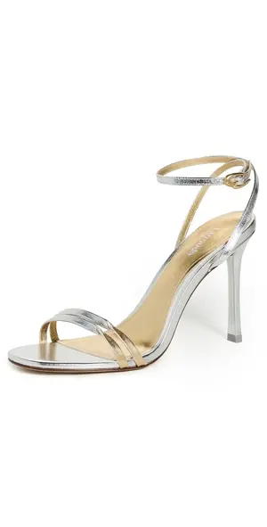 Larroude Vesper Sandals - Silver