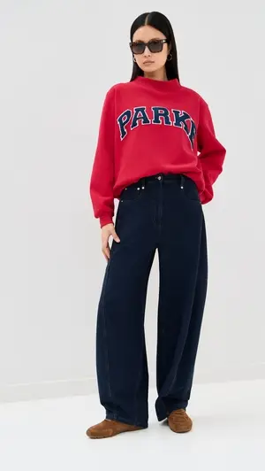 PARKE Varsity Mock Neck Sweatshirt