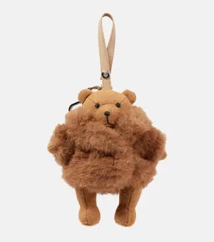 Max Mara Myteak Bear Bag Charm - Brown