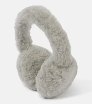 Max Mara Muffy Teddy Earmuffs - Grey