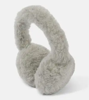 Max Mara Max Mara Muffy Teddy Earmuffs Grey