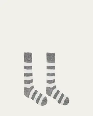 Paul Smith Barry Stripe Crew Socks - Black