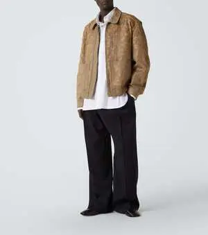 Dries Van Noten Floral Lame Cotton Blouson