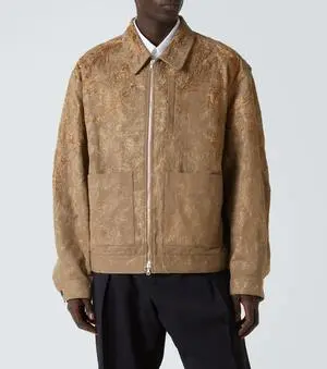 Dries Van Noten Floral Lame Cotton Blouson