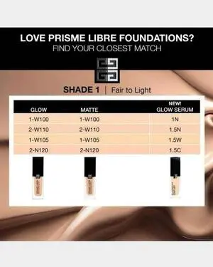 Givenchy Prisme Libre Glow Serum Blurring & Hydrating Foundation 15c