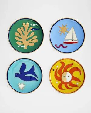 Jonathan Adler Playa Coasters, Set Of 4 - Multi