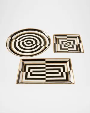 Jonathan Adler Op Art Square Serving Tray