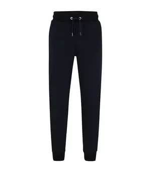 BOSS Cotton-cashmere Sweatpants - Blue