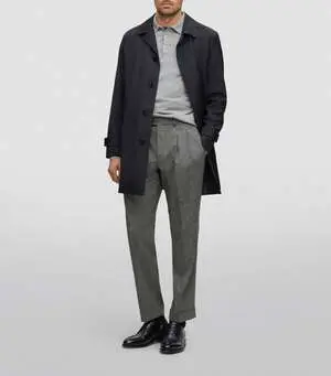 BOSS Wool-cashmere-silk Polo Shirt