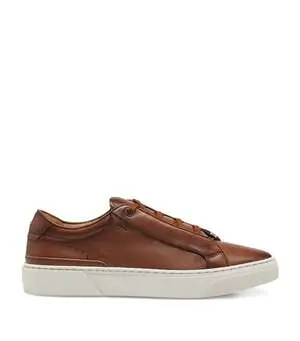 BOSS Leather Lace-up Low-top Sneakers