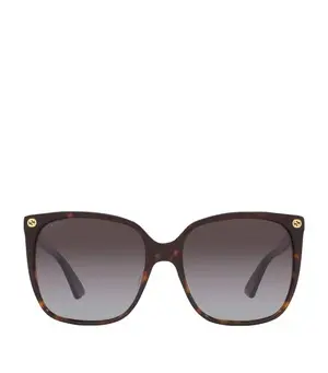 Gucci Acetate Square Sunglasses - Brown