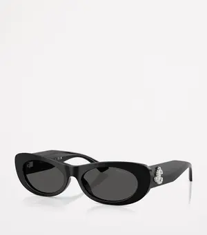 JIMMY CHOO Oval Frame Sunglasses