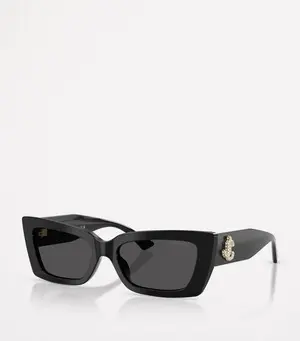 JIMMY CHOO Cat Eye Logo Sunglasses