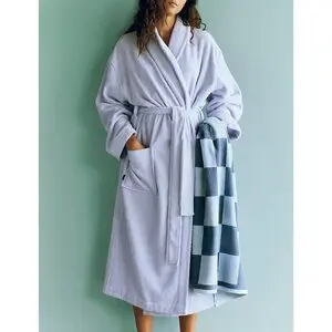 HAY Mono Terry-cotton Bathrobe - Lavender