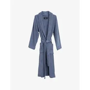 HAY Mono Terry-cotton Bathrobe - Steel Blue