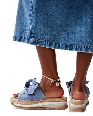 Free People Chapmin Sporty Sandals - Denim