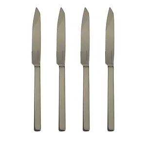 MEPRA Stile Ice Gold Steak Knives 4 Piece Set - Ice Black Gold