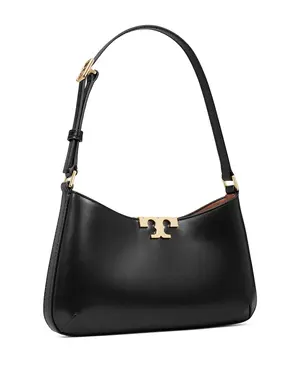 Tory Burch Eleanor Slim Leather Shoulder Bag - Black