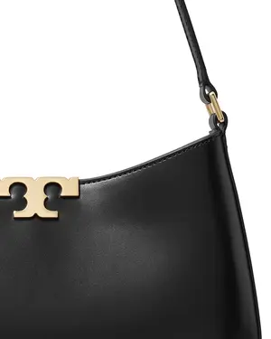 Tory Burch Eleanor Slim Leather Shoulder Bag - Black