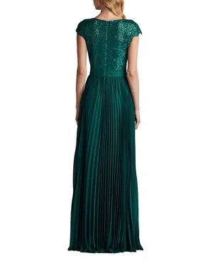 Tadashi Shoji Surette Sequin Embroidered Gown