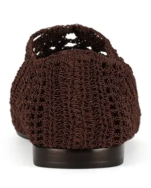 Jeffrey Campbell Nantucket Knit Flats - Coffee